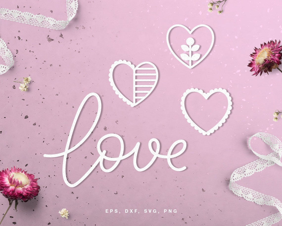Cut File LOVE BUNDLE (svg Dxf Png Eps) Silhouette Cameo Cricut ...