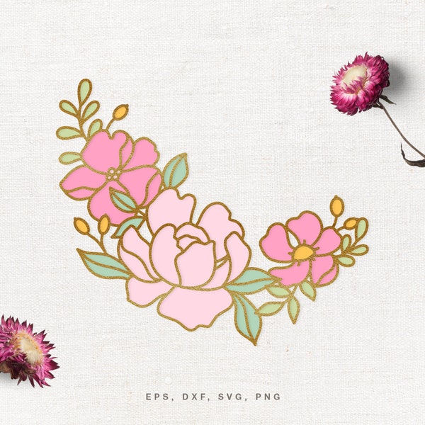 Flower Cluster Svg - Etsy