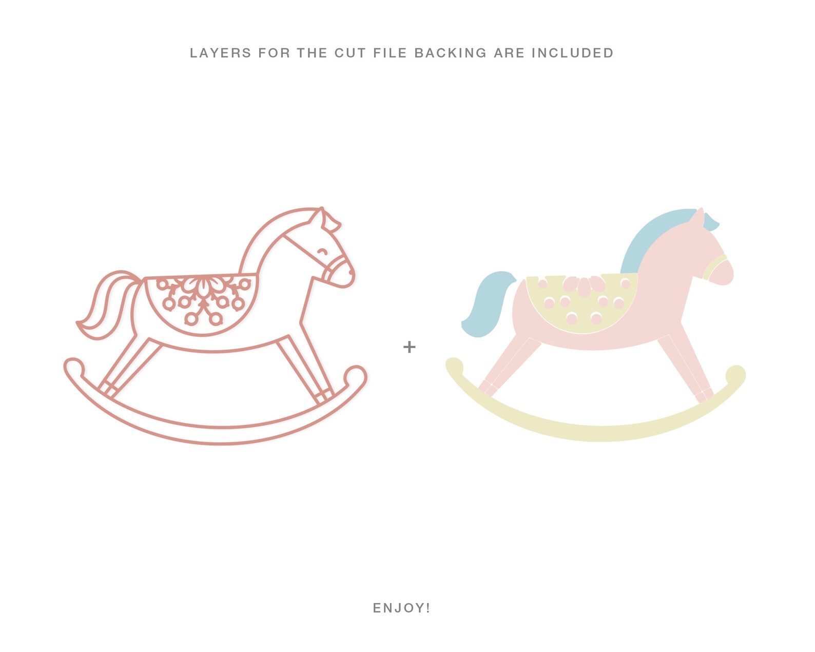 Rocking Horse SVG File Cut File for Cricut & Silhouette Svg - Etsy
