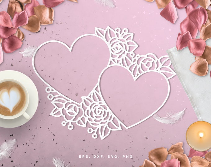 Heart Key SVG File, Cut File for Cricut, Silhouette in Svg Dxf Png Eps ...