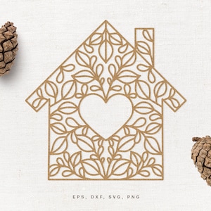 House SVG File, Cut File for Cricut, Silhouette in Svg Dxf Png Eps ...
