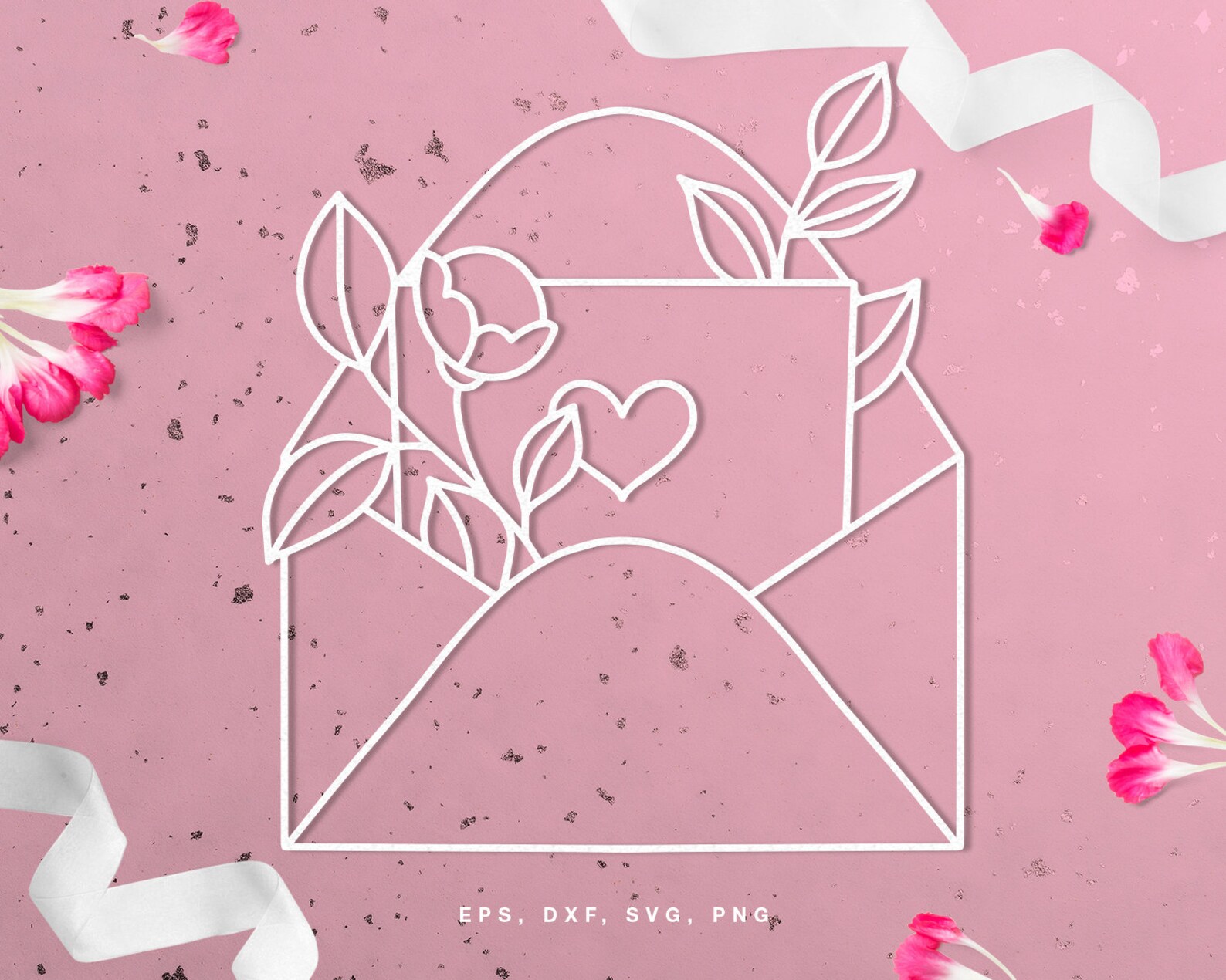 Valentine's Day Love Letter Cut File (svg Dxf Png Eps) Digital ...