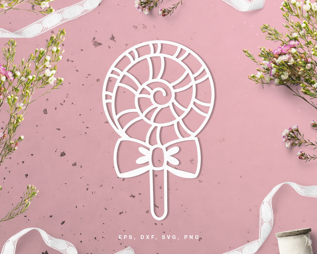 Lollipop Cut File (svg Dxf Png Eps) for Silhouette & Cricut, Digital ...