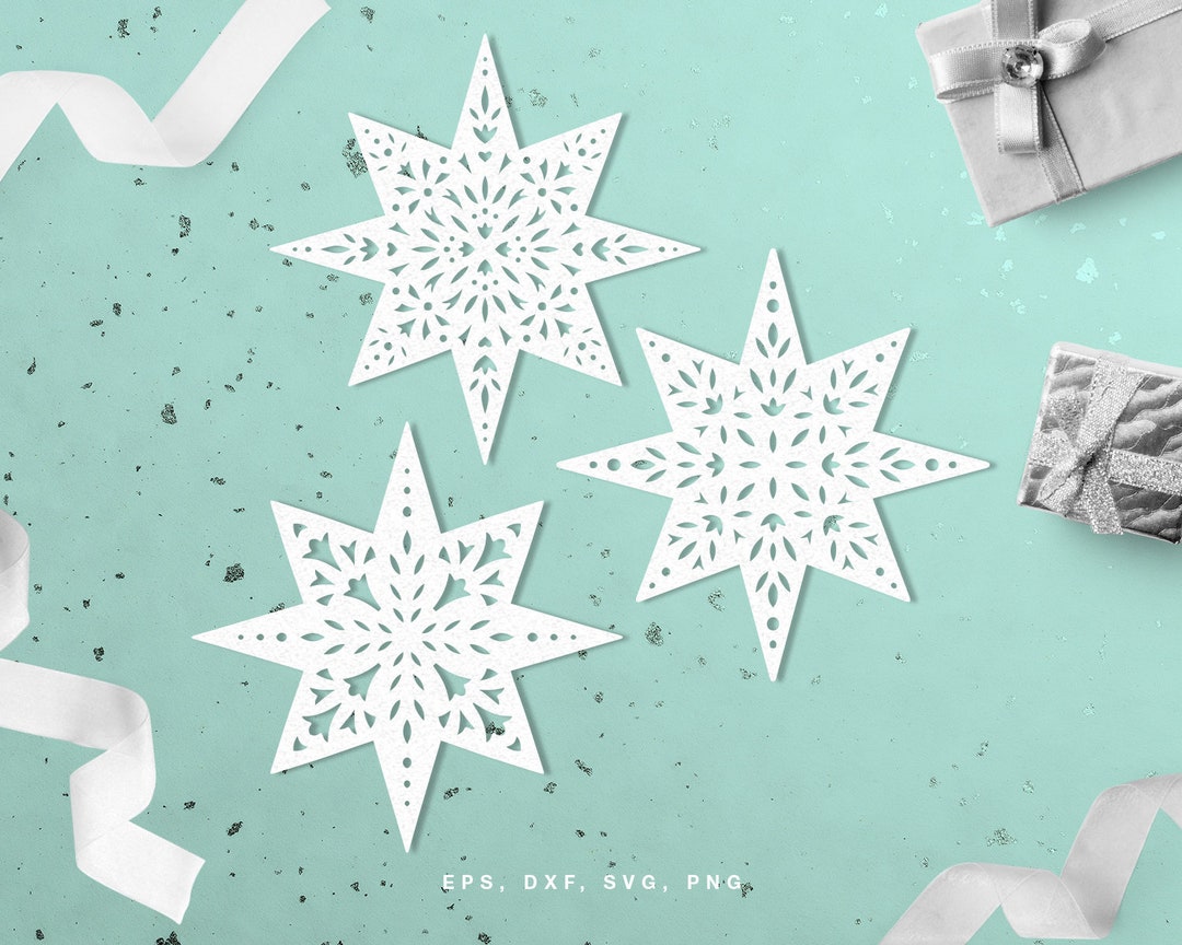 Cut File Christmas Ornaments (svg Dxf Png Eps) for Silhouette Cameo ...