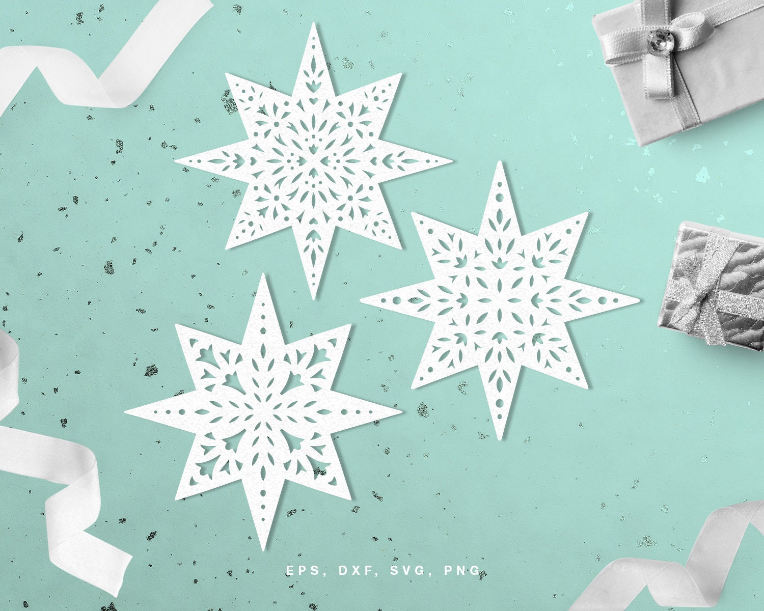 Cut File Christmas Ornaments (svg Dxf Png Eps) for Silhouette Cameo ...