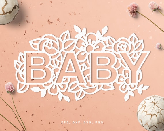 Cut File baby svg Dxf Png Eps for Silhouette | Etsy