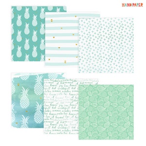 Digital Scrapbooking Paper: "tropical Summer", Printable Download ...