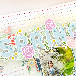 Spring Word Floral Cut File (svg Dxf Png Eps) for Silhouette & Cricut ...