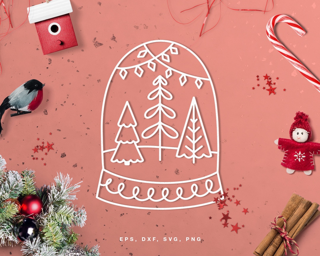 Cut File Christmas Snowball (svg Dxf Png Eps) for Silhouette Cameo ...