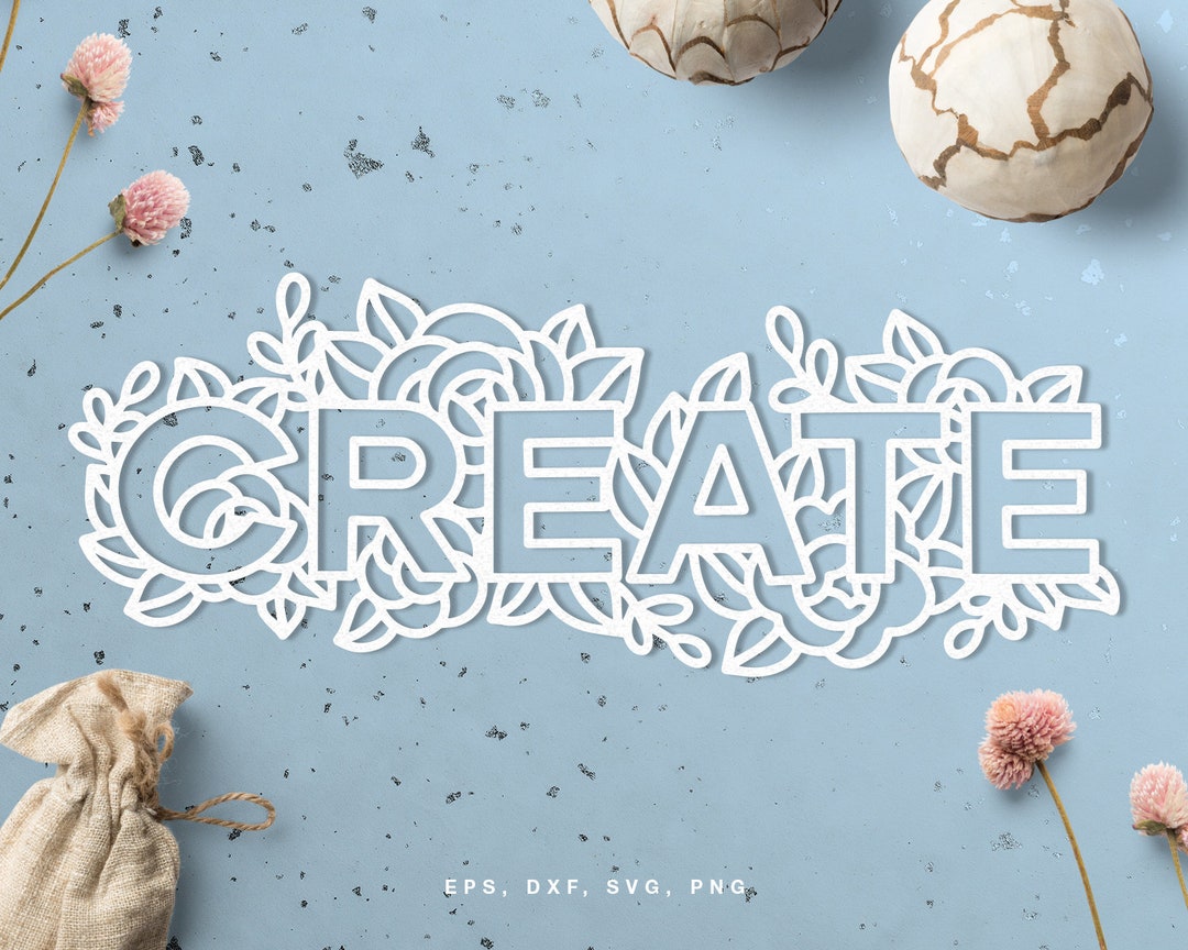 CREATE Word Svg (svg Dxf Png Eps) Cut File for Silhouette & Cricut ...