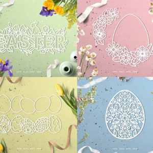Cut File Bundle "easter and Spring" (svg Dxf Png Eps) Silhouette Cameo ...
