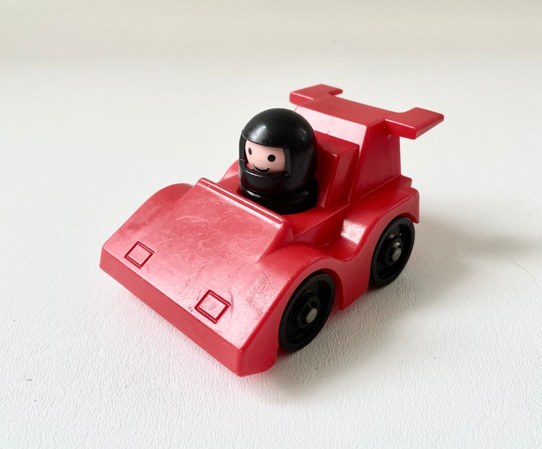 Vintage Fisher Price Race Car and Driver - Etsy
