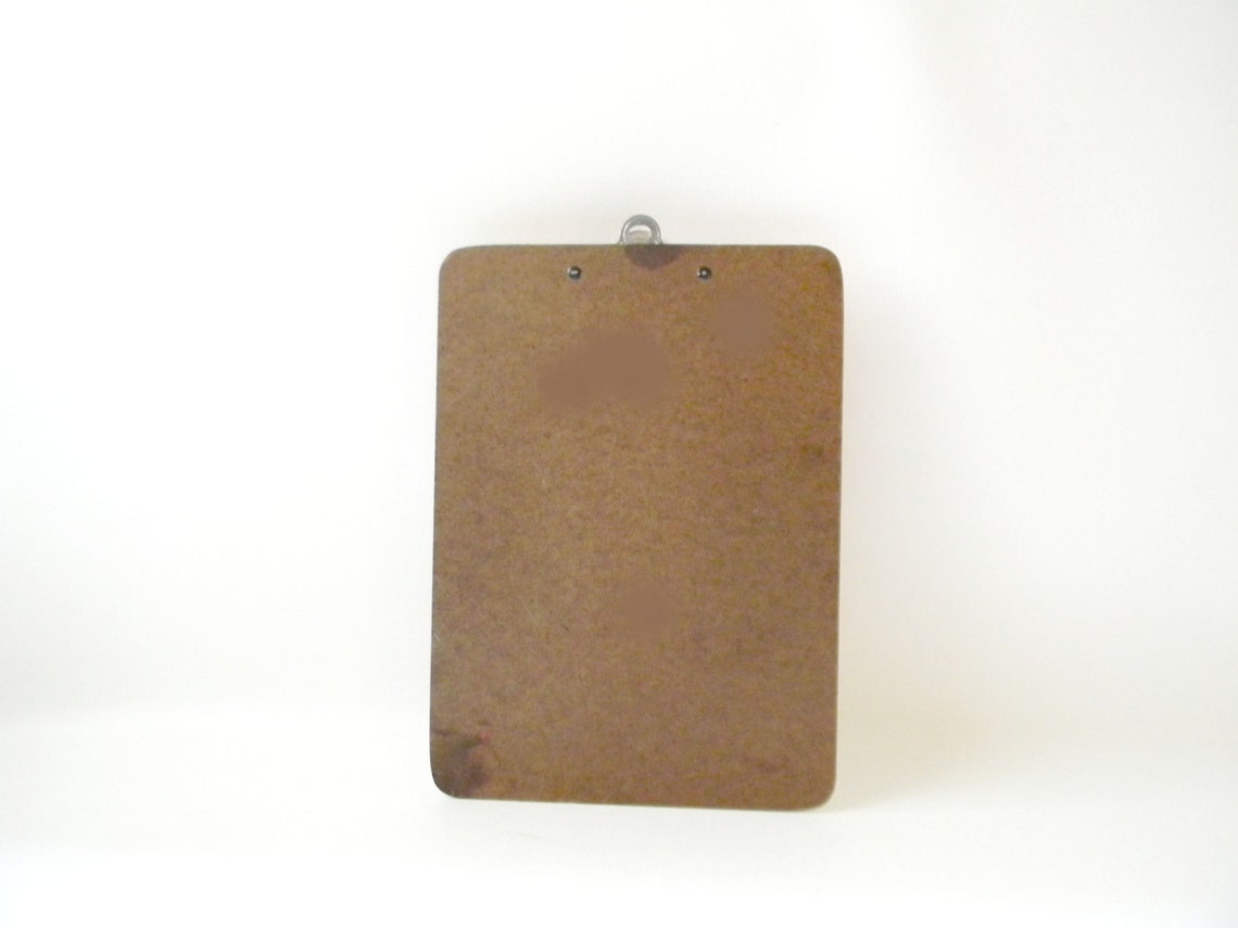 Tall Vintage Masonite Clipboard | Etsy