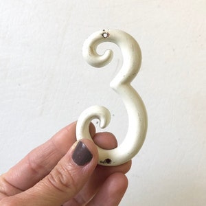 Vintage White Metal Numbers/ Address House Numbers - Etsy