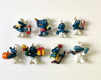 Vintage Smurf Figurines Collection 1960s 1970s 1980s Variety 25 Piece ...