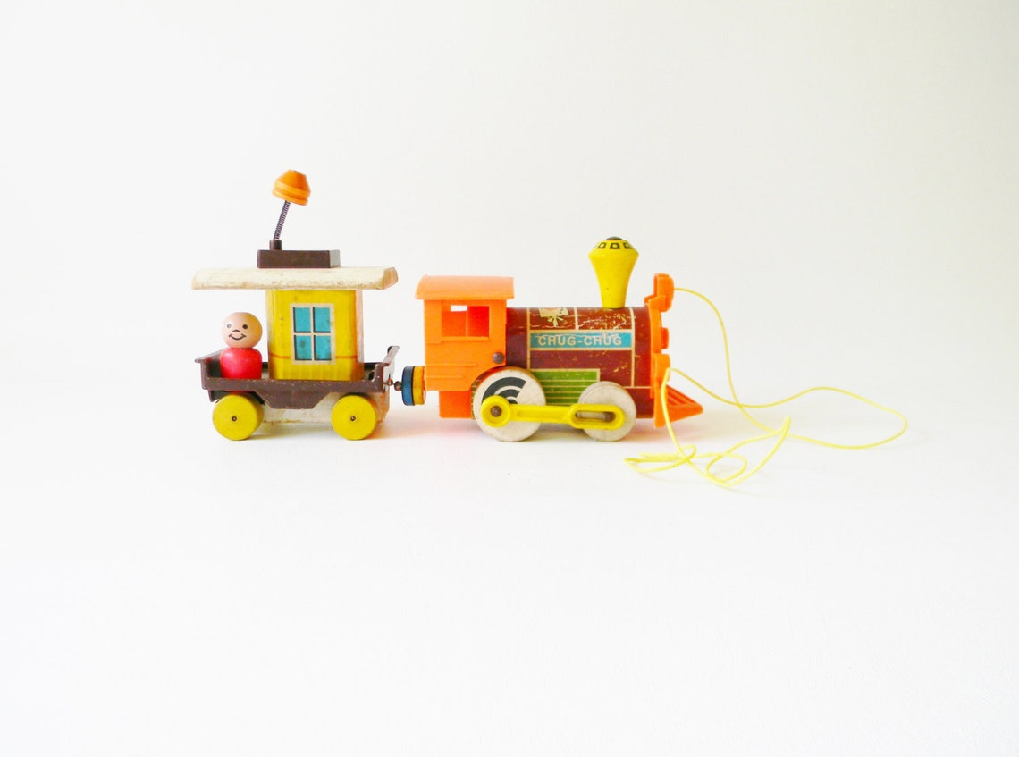 Fisher Price Pull Along Chug Chug Train - Etsy