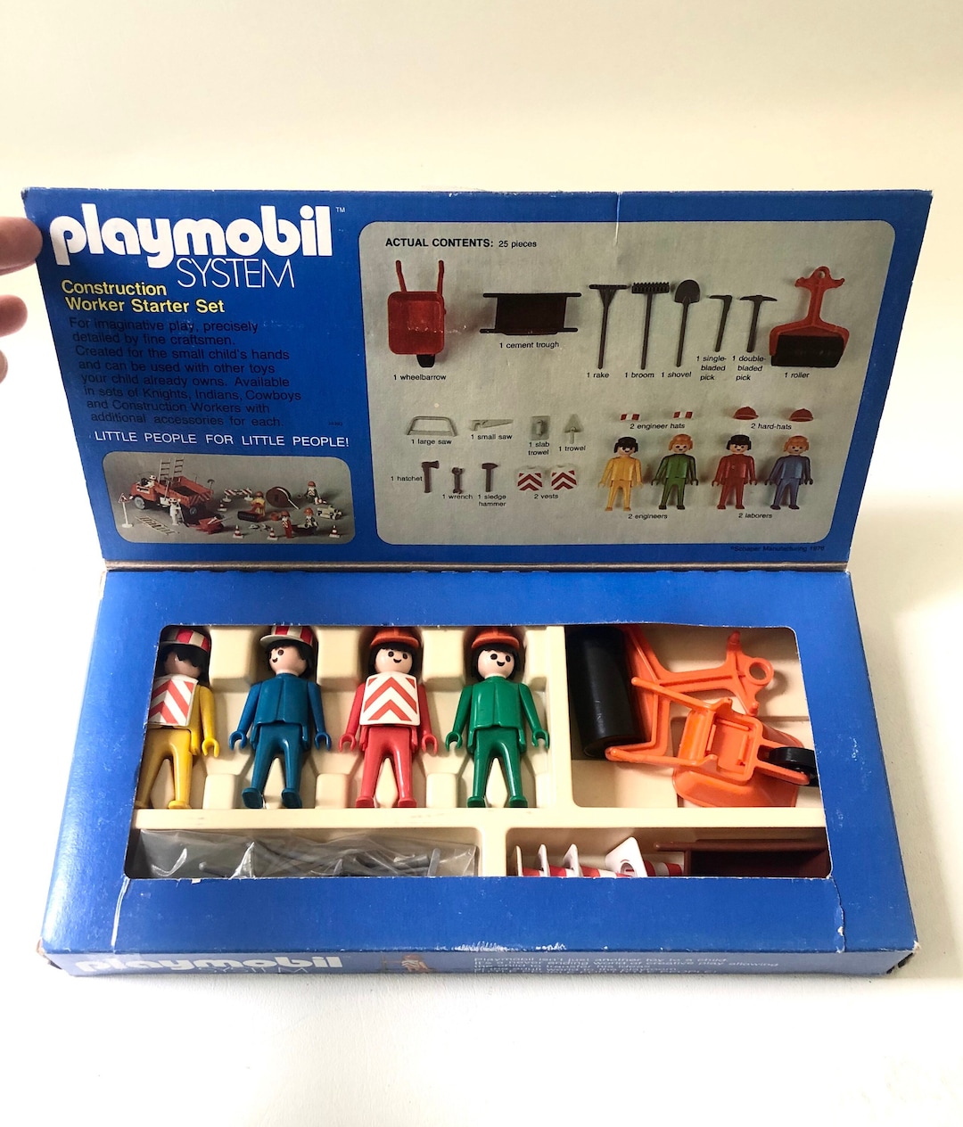 Vintage 1970s Playmobile Construction Worker Set - Etsy