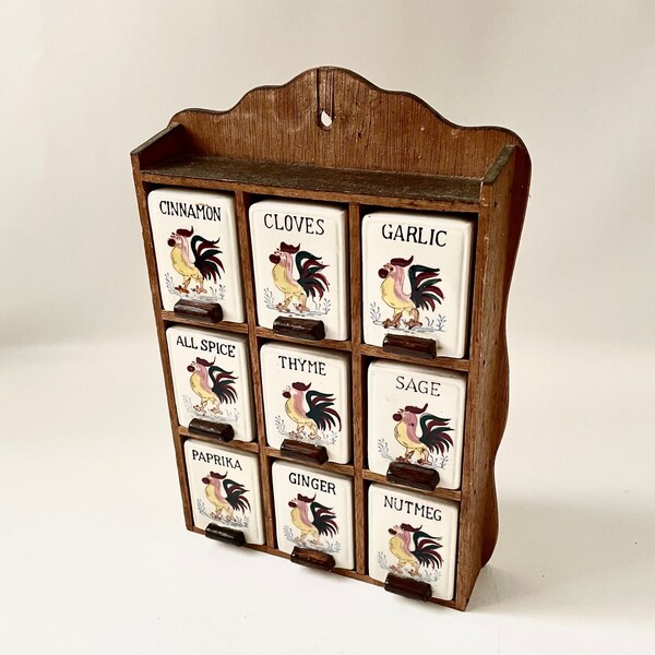 Rustic Spice Rack - Etsy