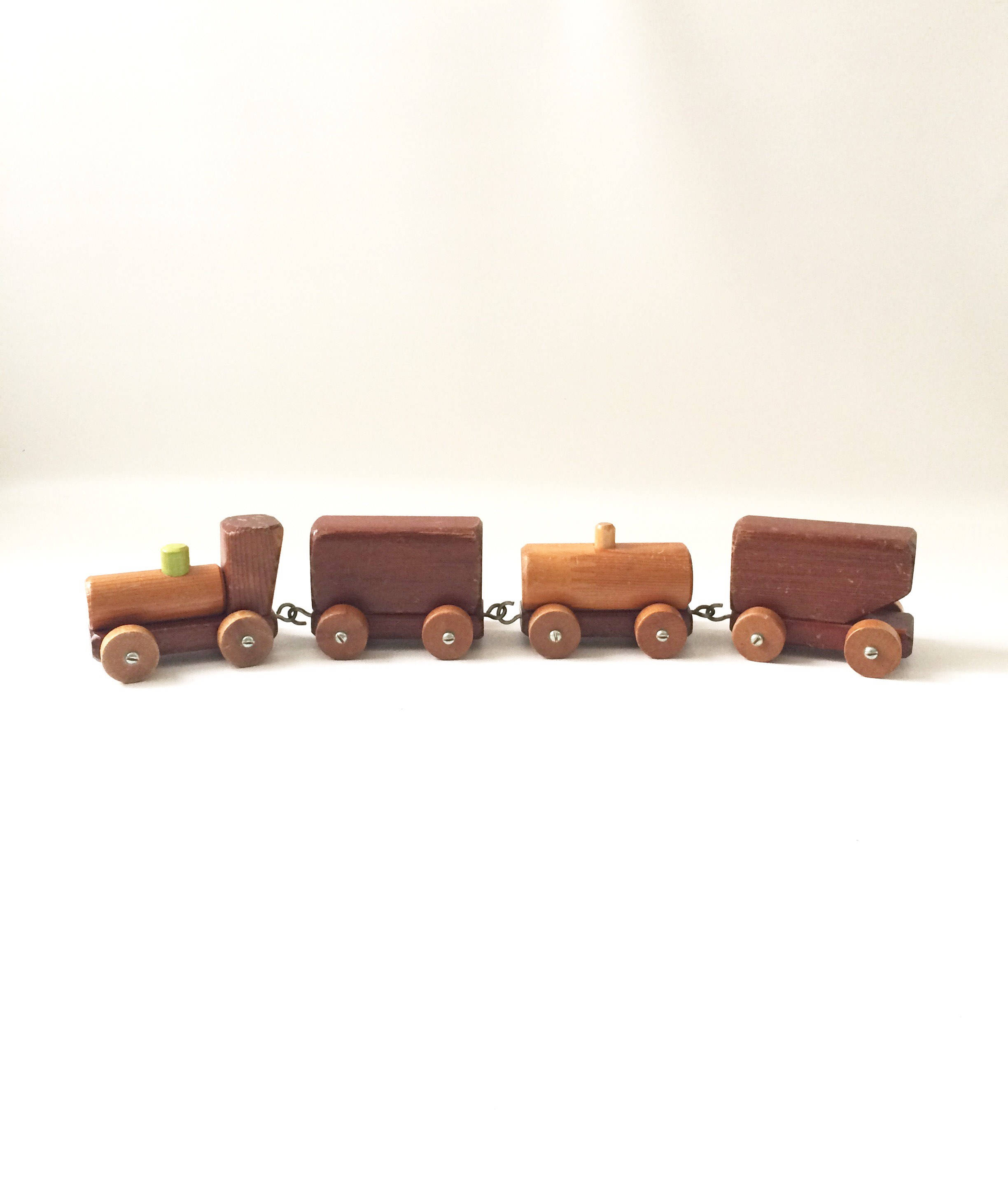 Mini Train Old Wooden Toy Wooden Train Toy Vintage Mini Train Retro ...