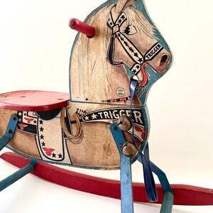 Vintage Roy Rogers Trigger Rocking Horse - Etsy