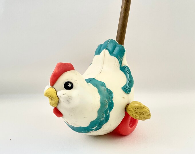 Fisher Price Chicken Push Toy - Etsy
