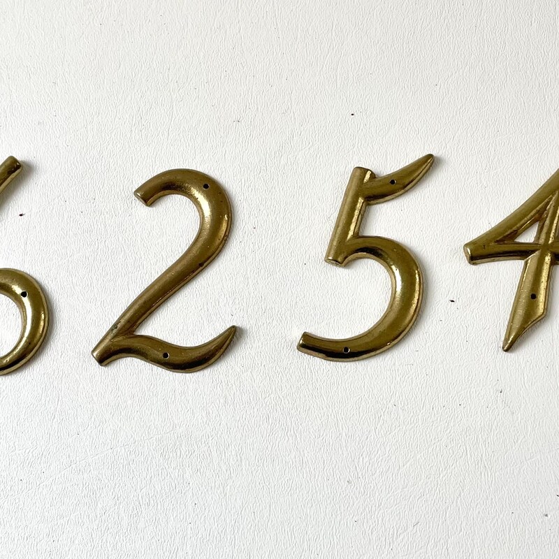 Brass House Numbers - Etsy