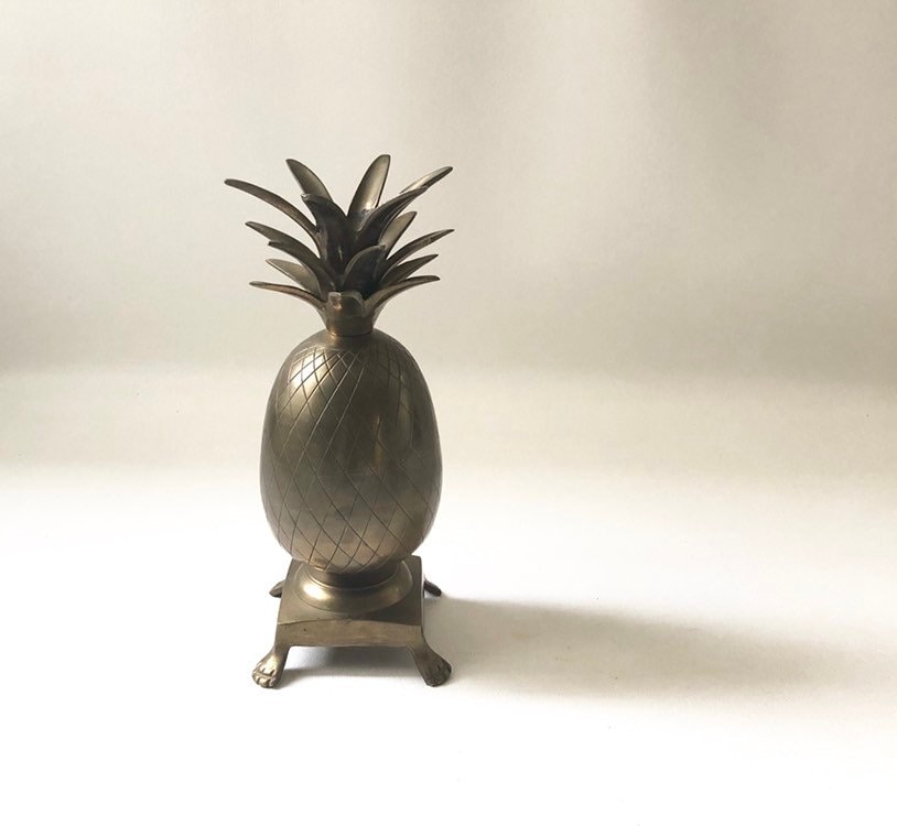 Retro Brass Pineapple Candlestick Holder - Etsy