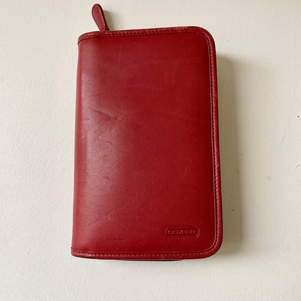 Coach Red Leather Bag - Etsy