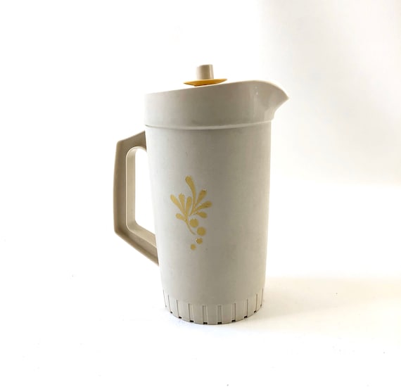 Tupperware #874-14 Small Tupperware Push Button Pitcher Almond and ...