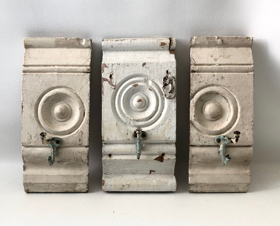 Vintage Architectural Plinth Hook / Set of 3 - Etsy