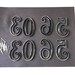 Vintage White Metal Numbers/ Address House Numbers - Etsy