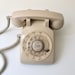 Vintage Cream Rotary Dial Telephone - Etsy
