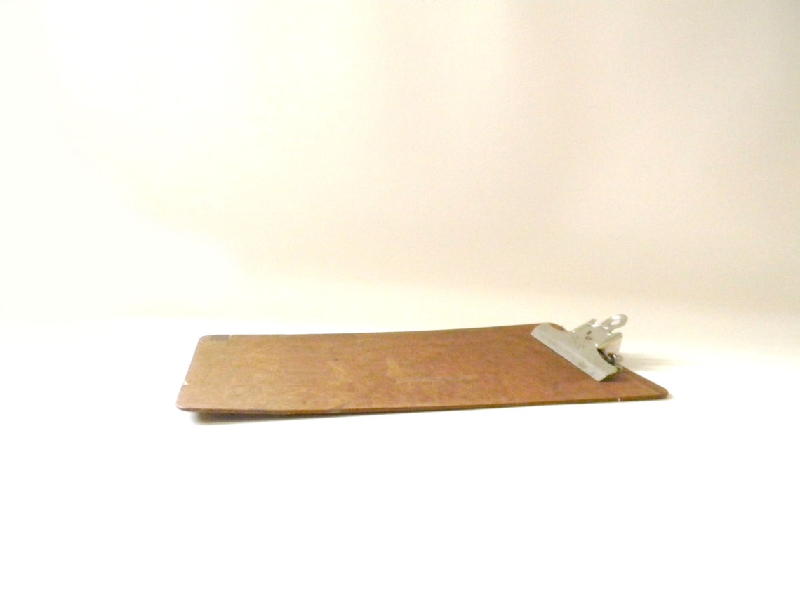 Tall Vintage Masonite Clipboard | Etsy