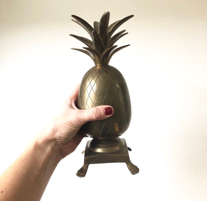 Retro Brass Pineapple Candlestick Holder - Etsy