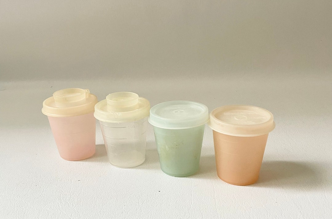 Set of Vintage Mini Tupperware Storage Containers - Etsy