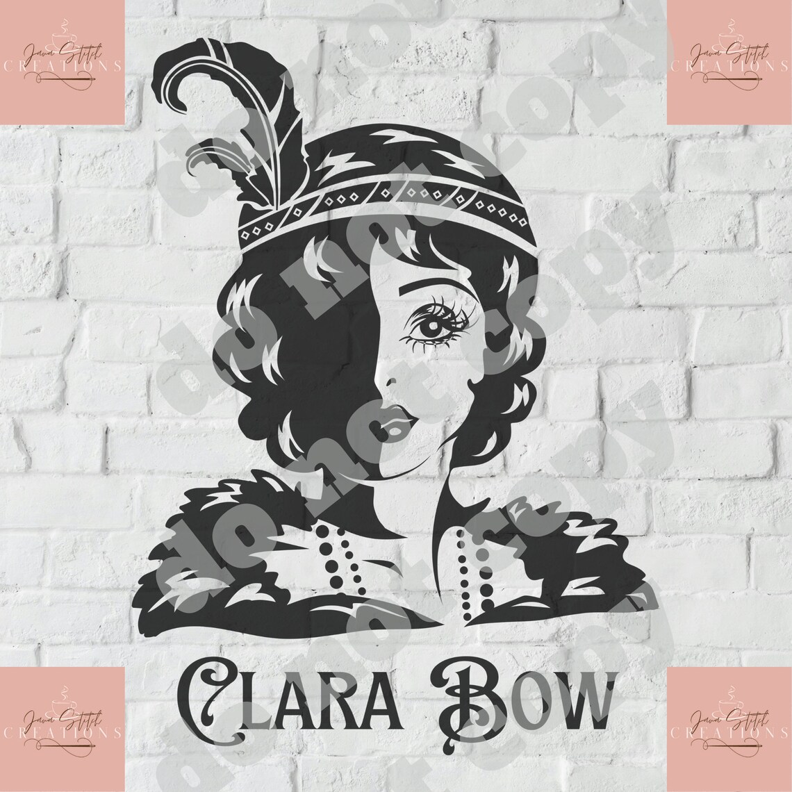 Clara Bow SVG: 1920s Flapper Portrait (SVG & PNG) - Etsy Canada