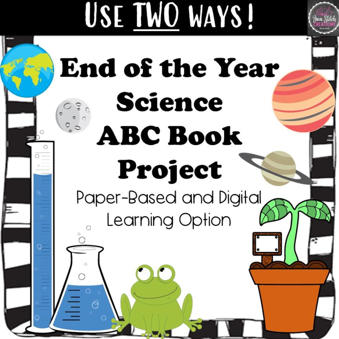 End of the Year Science ABC Book Project | Digital | Printable ...