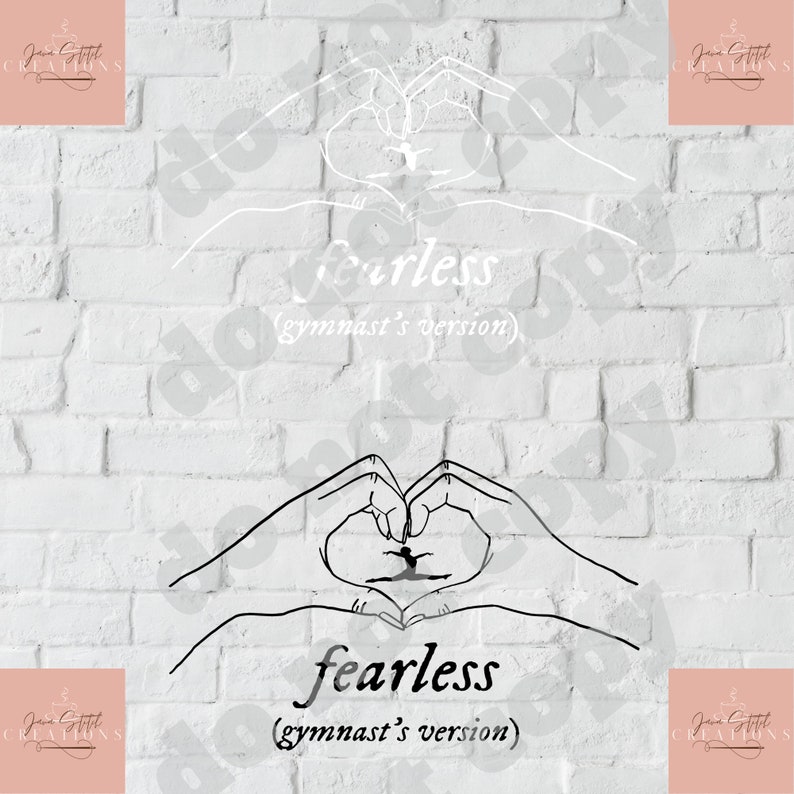 Fearless Gymnast SVG & PNG Files: Gymnastics Quote (digital Download ...