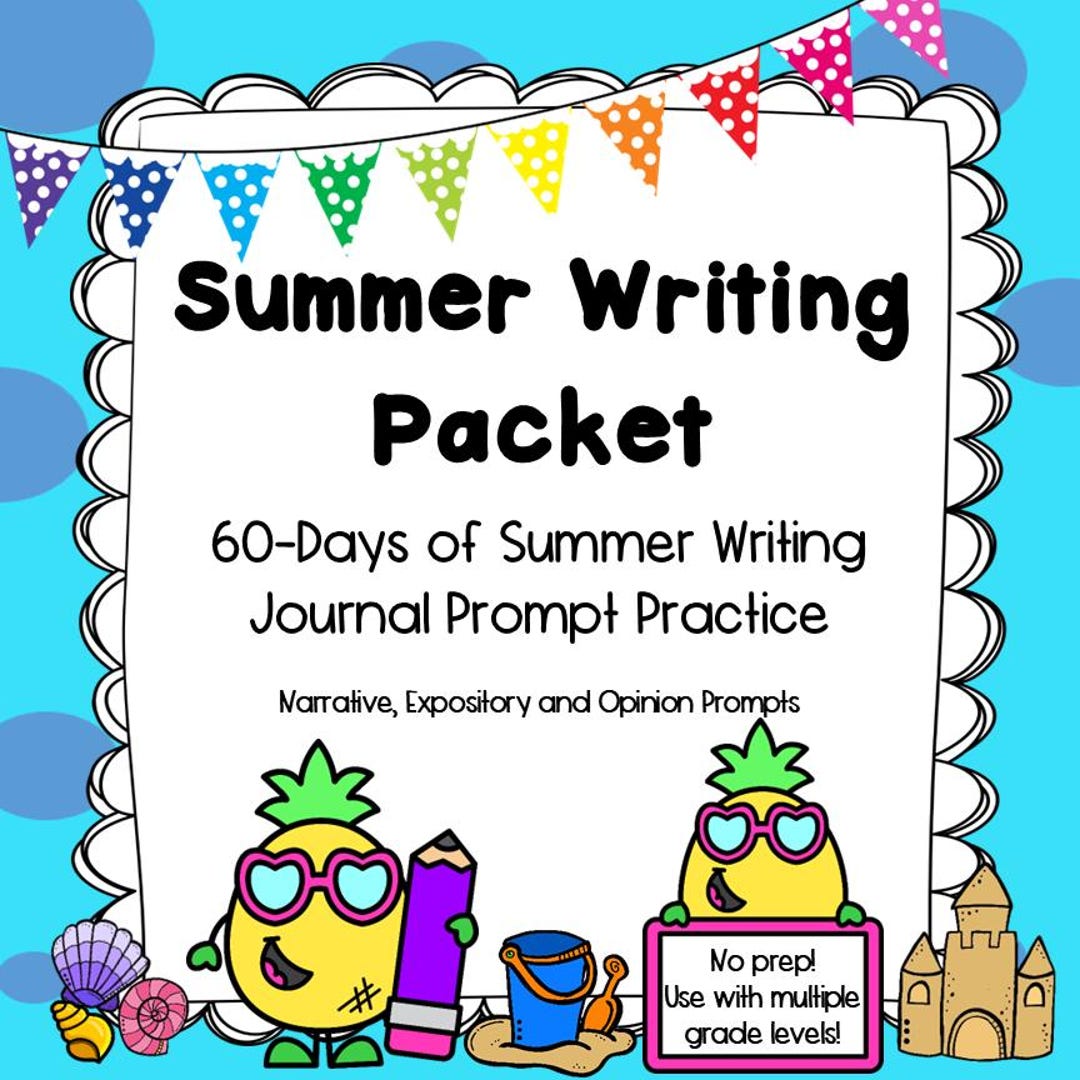 Summer Writing Journal: 60-day Practice Prompts (digital Download) - Etsy