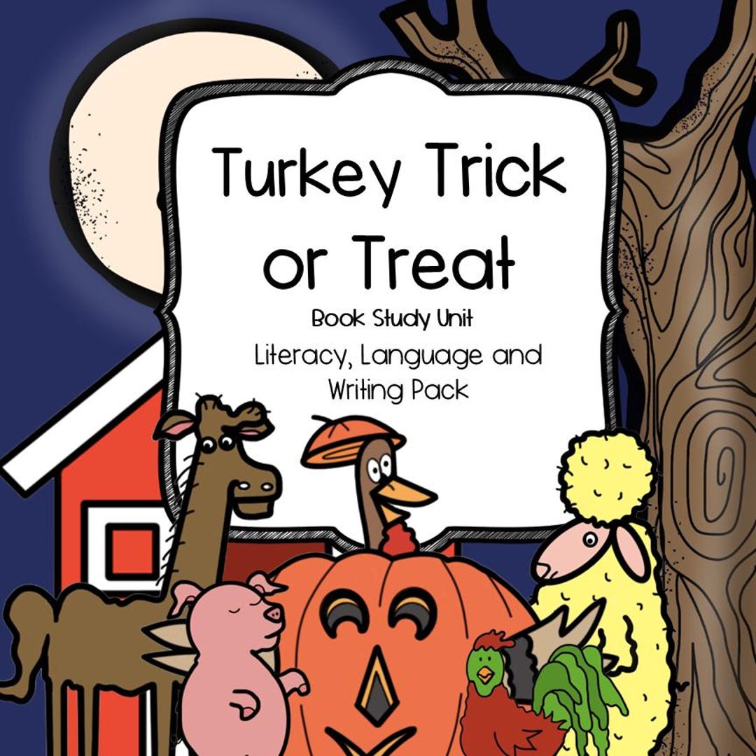 Turkey Trick or Treat Literacy Pack: Homeschool Fall Activities ...