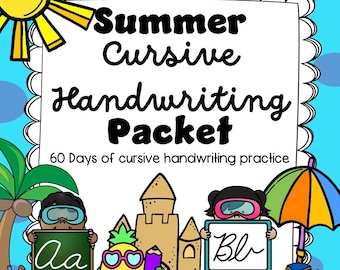 Halloween Cursive Handwriting Packet: 26-day Practice (digital Download ...