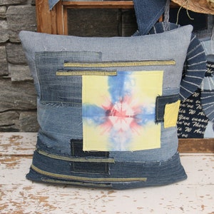 20 Pieces 2/ 3/ 4''/ 5''/ 6''/ 7'' Denim Squares 4,9-17,7 Cm , Recycled ...