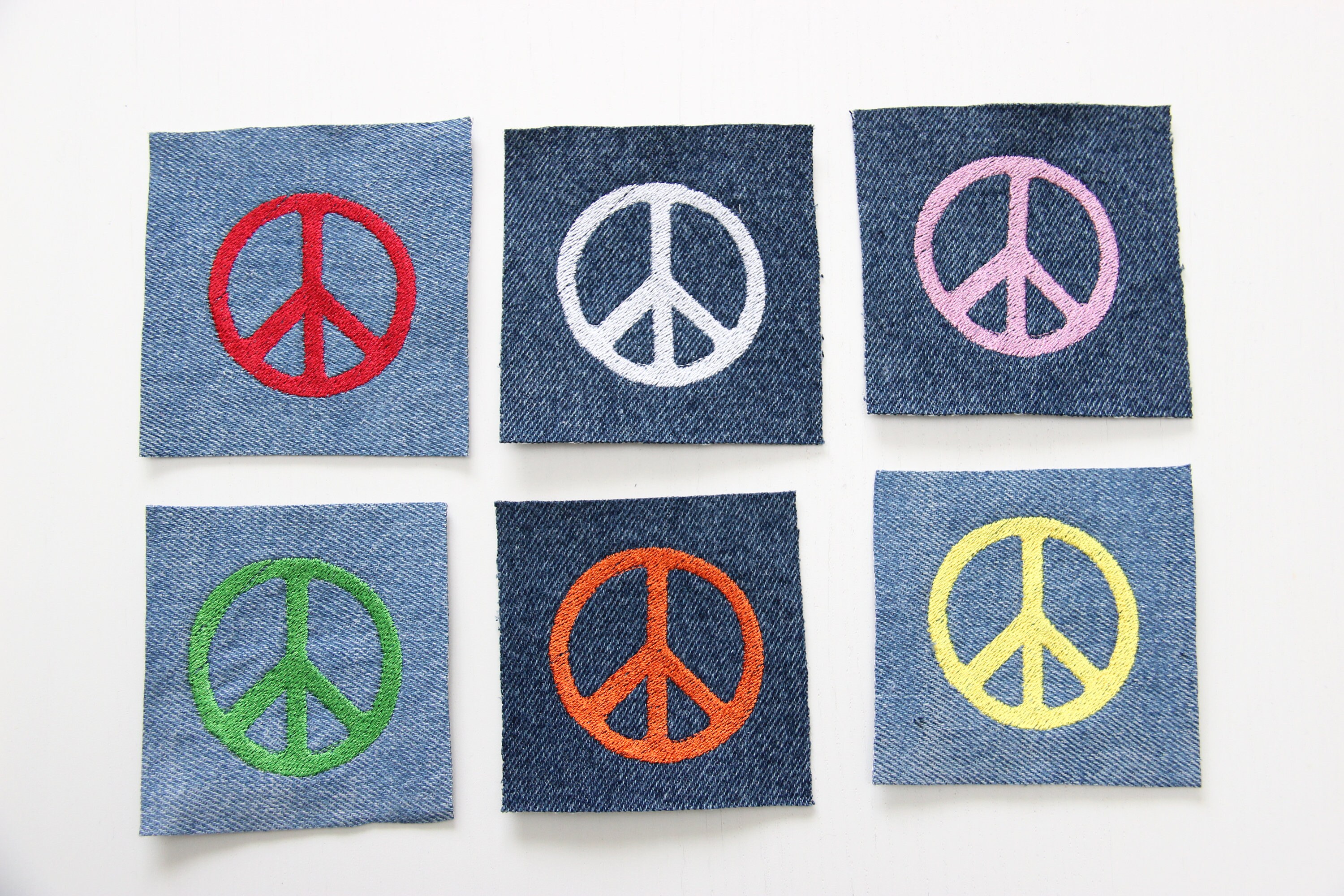 Peace Sign Embroidery , Hippie Patch , Pacifist Patch , Sew on Patches ...
