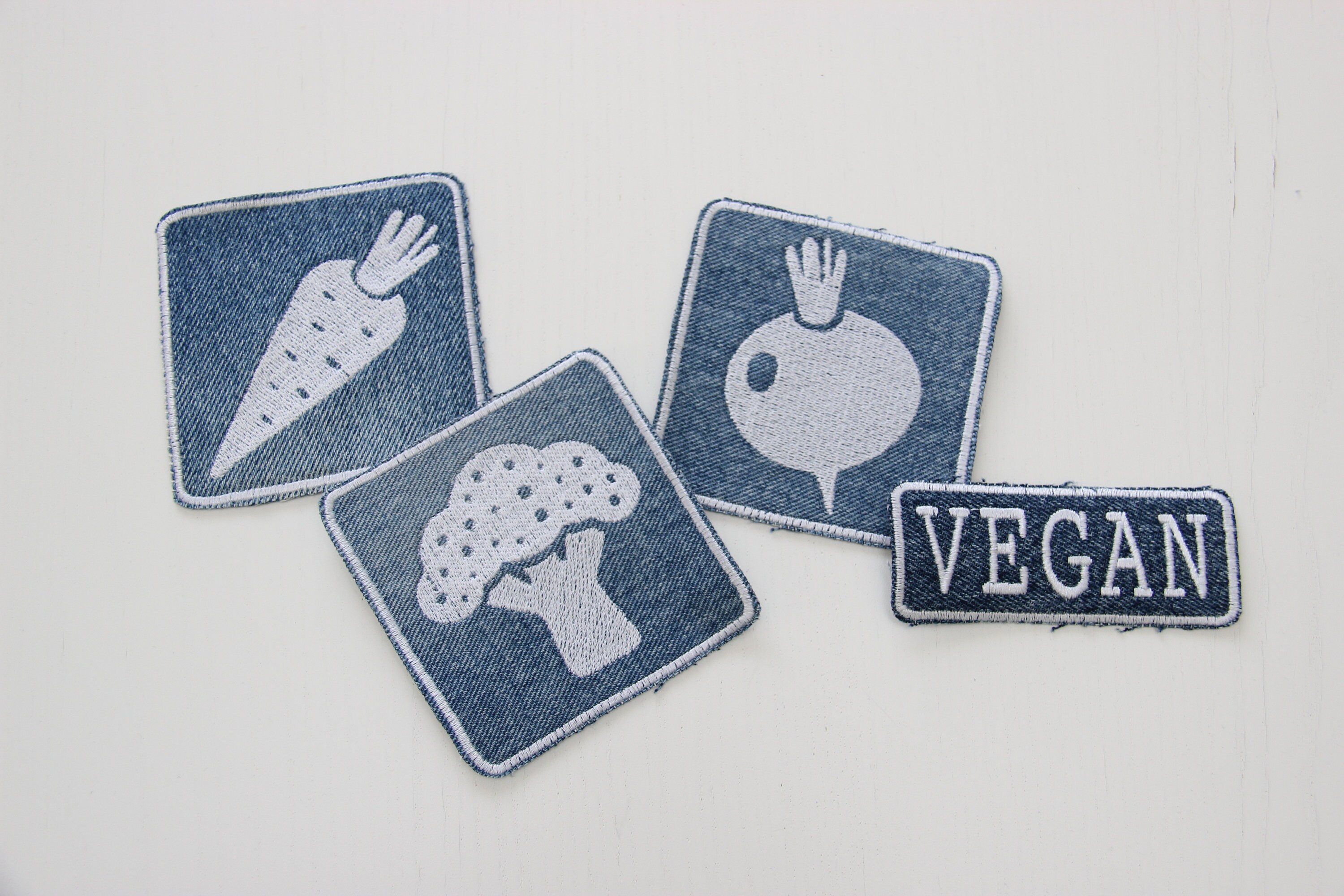 Vegan Patches Vegan Badges Vegetables Patches Iron On | Etsy