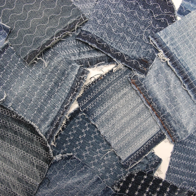 Denim Sashiko Patch - Etsy