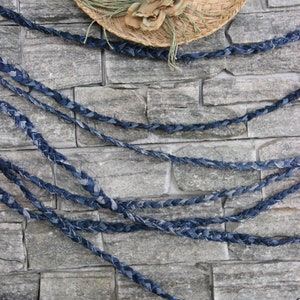 Recycled Denim Scrap Braid Garland, Denim Bunting, Denim Scrap Garland ...