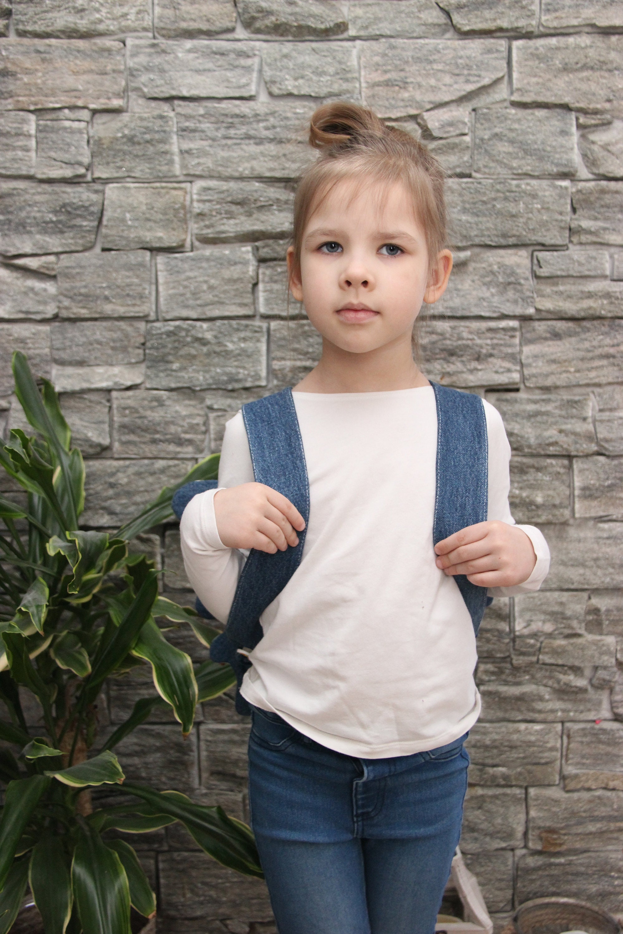 Butterfly Backpack for Preschooler , Girls Denim Backpack , Toddler ...