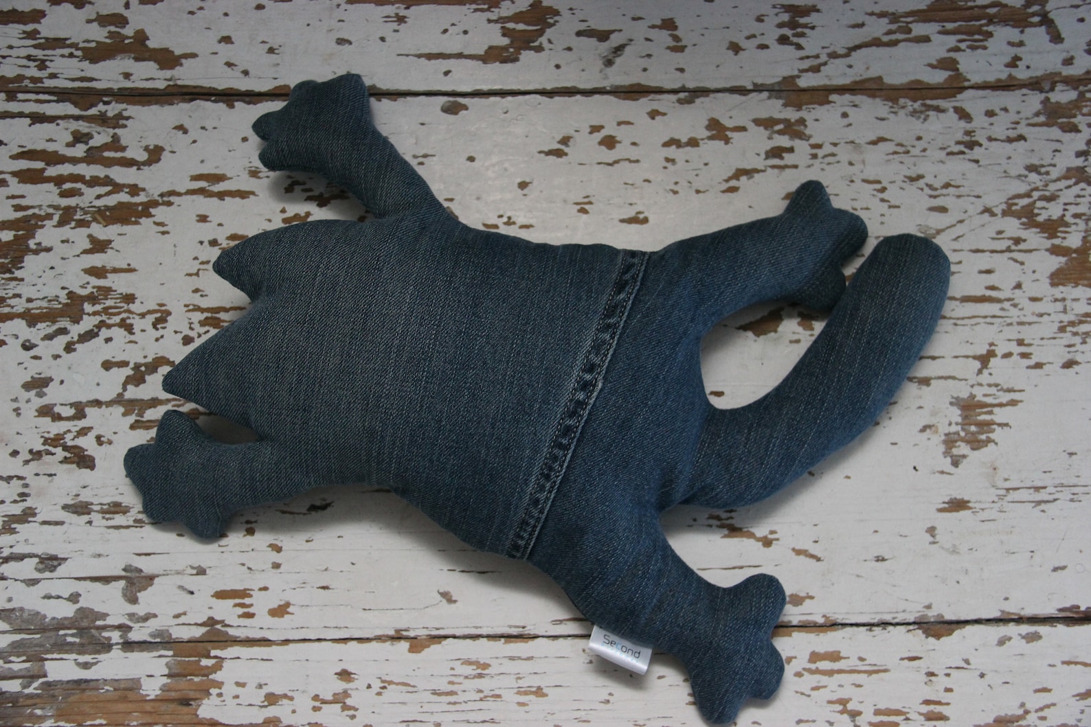 Recycled Denim Cat Toy , Stuffed Jean Cat , Soft Cat Toy , Cute Cat Toy ...