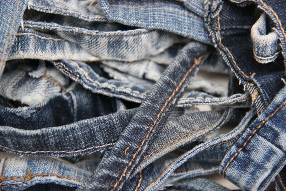 Sewing & Fiber Needlepoint Craft Supplies & Tools Denim Scrap Bundle ...