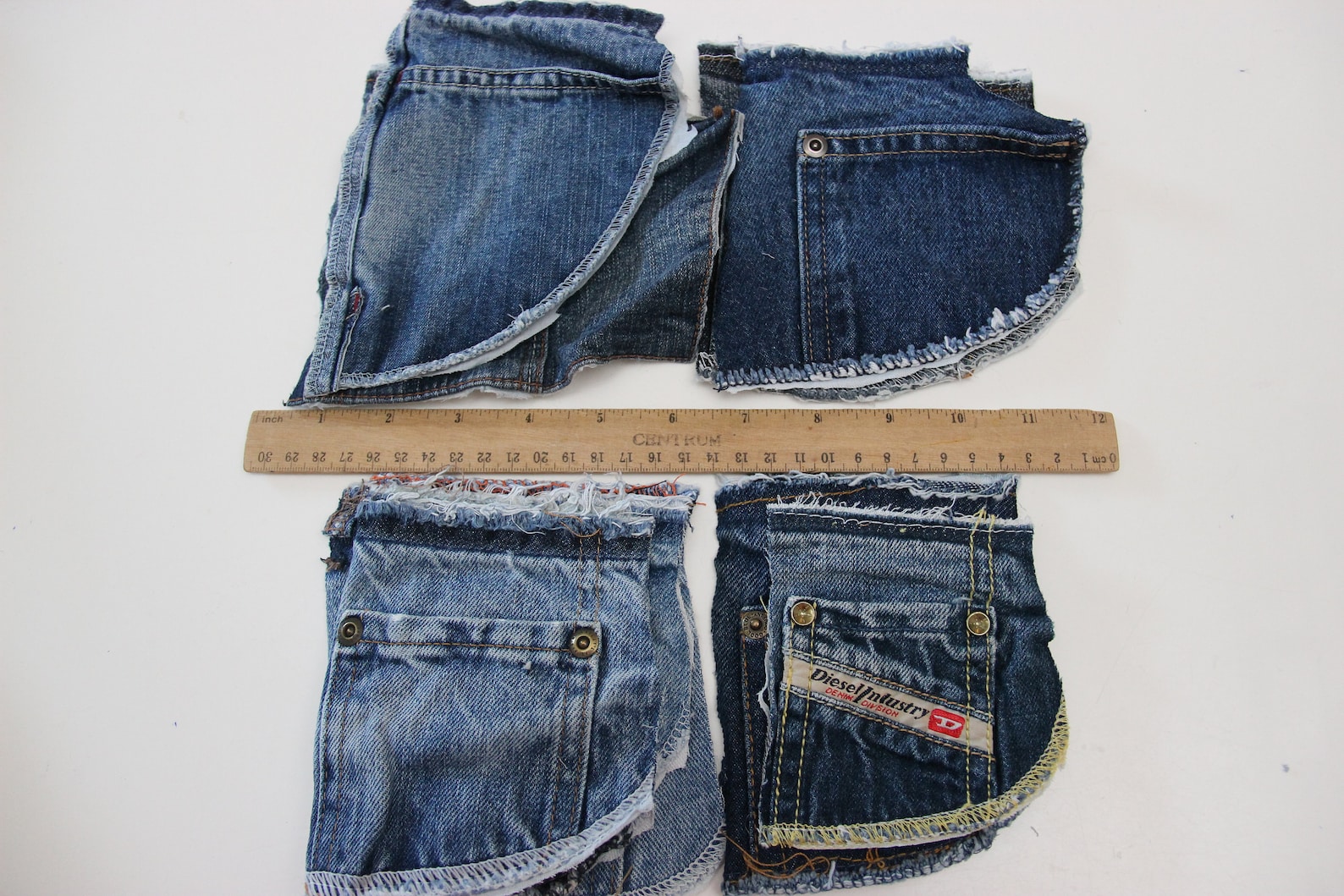 10/15/20/30/60 Denim Coin Pockets Bundle , Small Jean Pockets , Denim ...